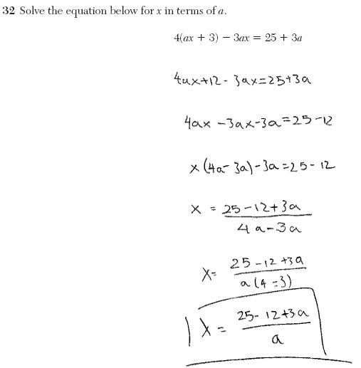 Answers to Algebra 1 Video Notes Quiz Questions – AlgebraVideoTutor.com